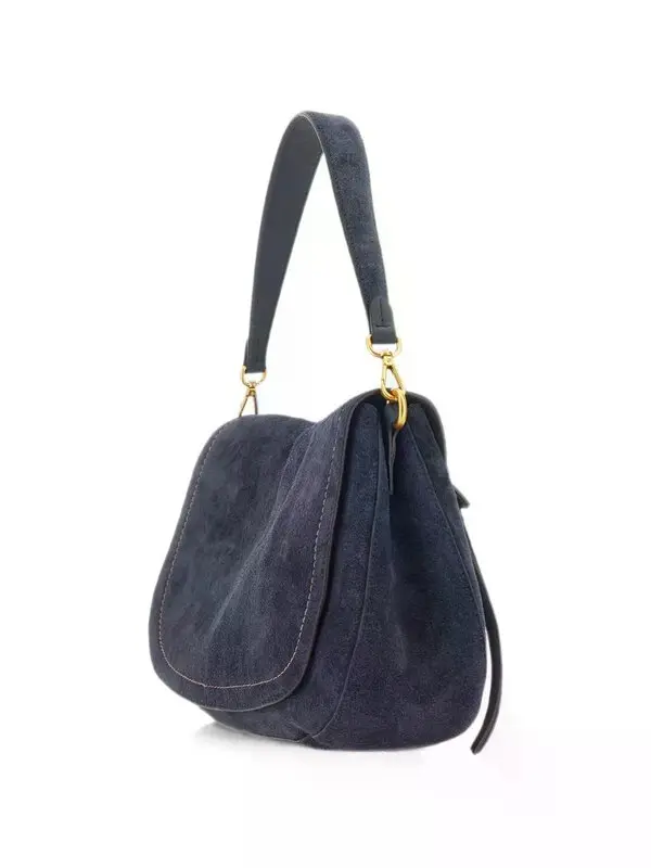GIANNI CHIARINI Helena Round Suede Tote Bag