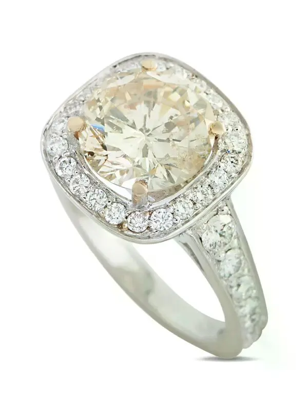 LB EXCLUSIVE 18k White Gold Diamond Ring - Silver