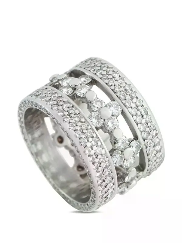 LB EXCLUSIVE 18k White Gold Diamond Ring - Silver