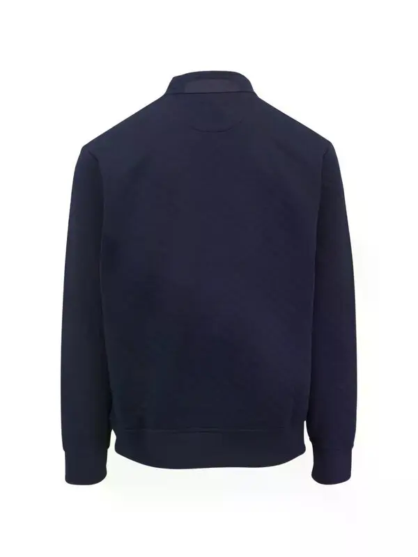 Rlx Ralph Lauren Diamond-quilted Quarter-zip Sweater