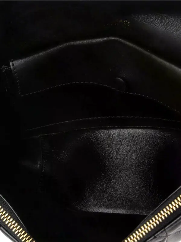 Versace Virtus Flap Quilted Leather Small Shoulder Bag