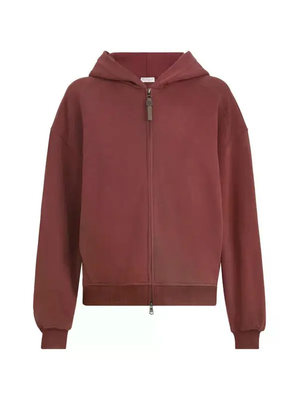 Brunello Cucinelli Cotton Smooth French Terry Zip-up Hoodie