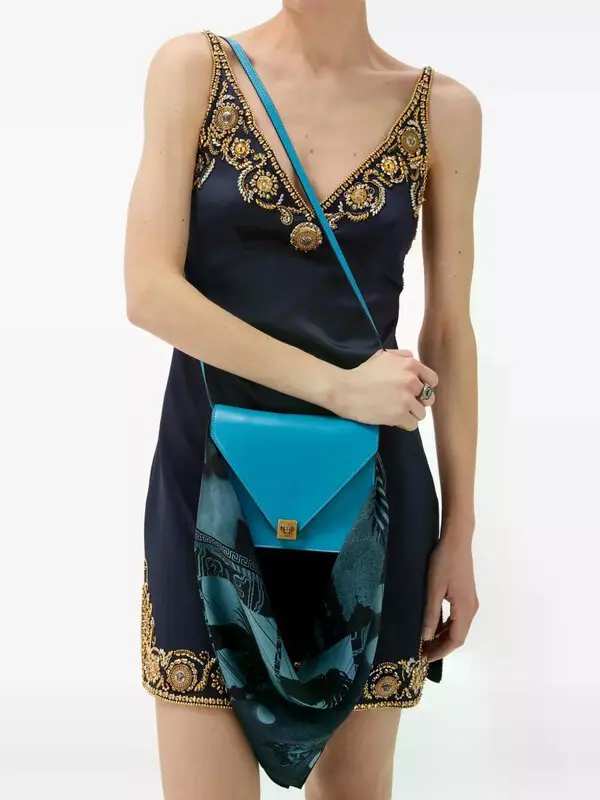 Versace Printed Silk Scarf Charm 55 Cm