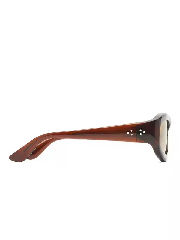 PORT TANGER Geometric Amber Sunglasses - Brown