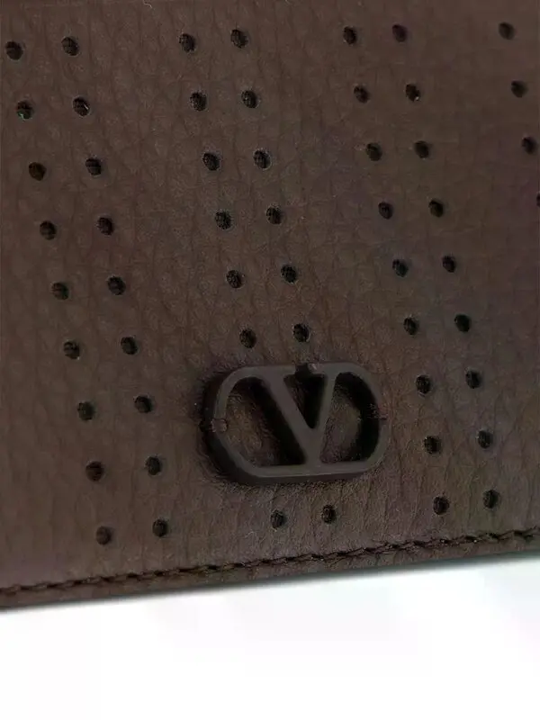 Valentino Garavani Vlogo Perforated Wallet