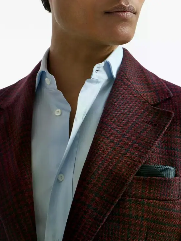 Brunello Cucinelli Silk Chevron Pocket Square