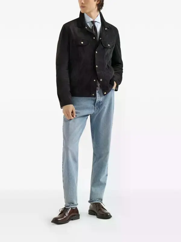 Brunello Cucinelli Iconic-fit Five-pocket Denim Trousers - Blue