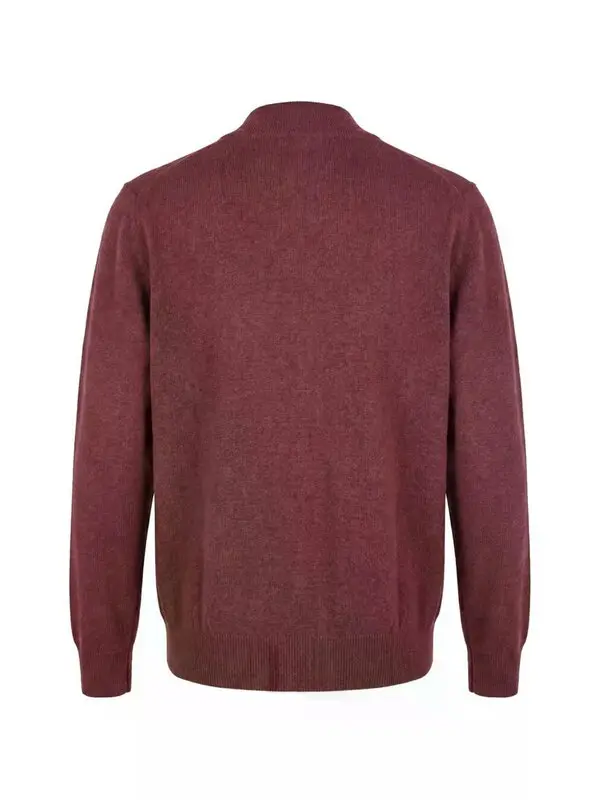 Brunello Cucinelli Half-zip Cashmere Sweater - Red
