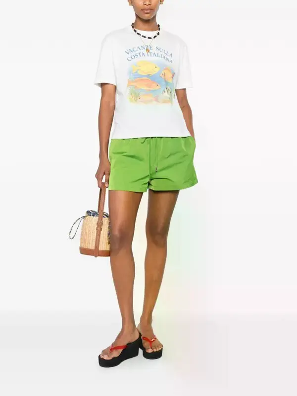 Maje Blanca Fish Print T-shirt - Neutrals