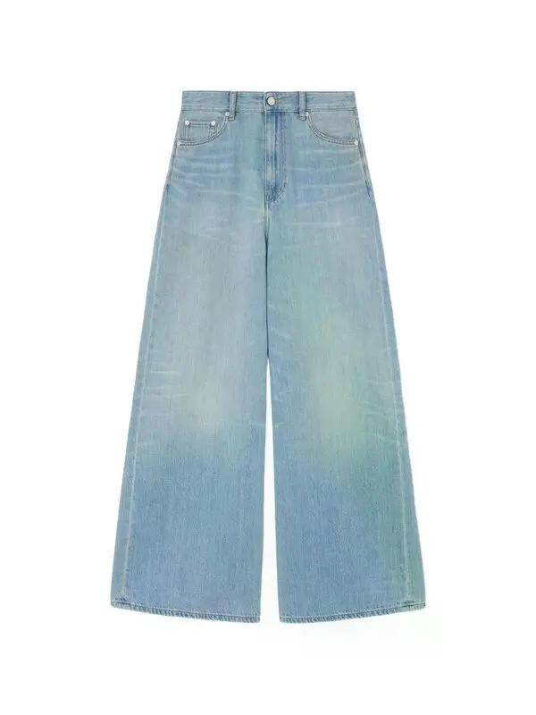 GANNI Mari Wide-leg Jeans - Blue