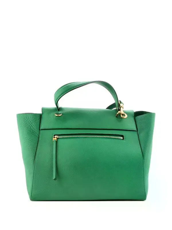 Celine Belt Bag Textured Leather Mini Shoulder Bag - Green