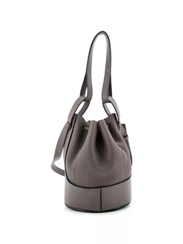 Loewe Balloon Leather Small Bucket Bag - Grey