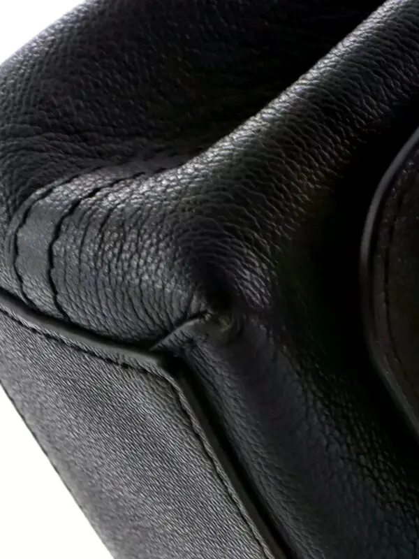 LOUIS VUITTON Monogram Leather Chain Shoulder Bag - Black