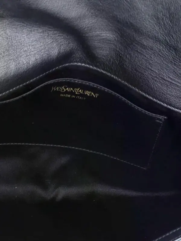 Saint Laurent Belle De Jour Leather Large Clutch Bag