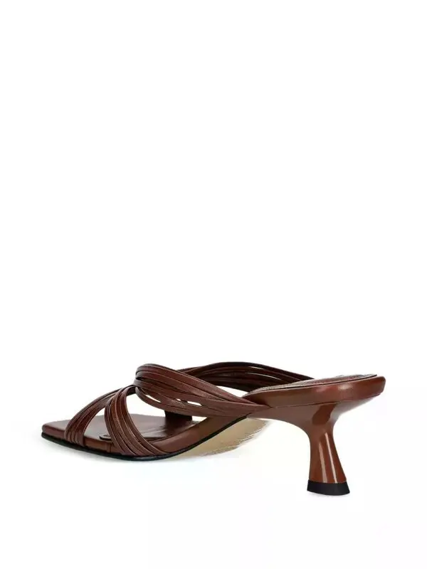 SOULIERS MARTINEZ Amanda Knotted Calf Leather Sandals