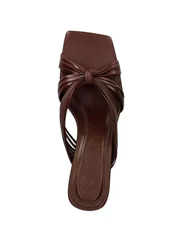 SOULIERS MARTINEZ Amanda Knotted Calf Leather Sandals