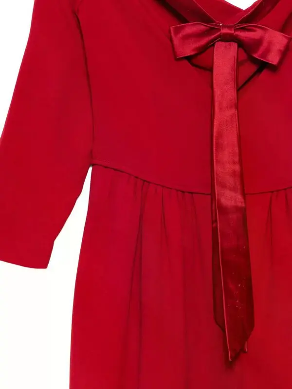 Dsquared2 Cowl Neck Pleated Waist Dress