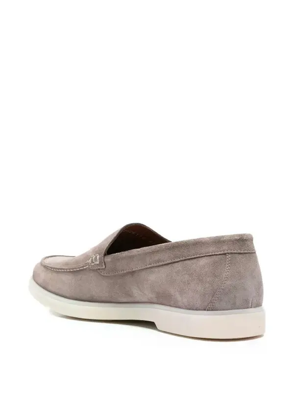 JOHN HARRISON Suede Slip-on Loafers - Neutrals