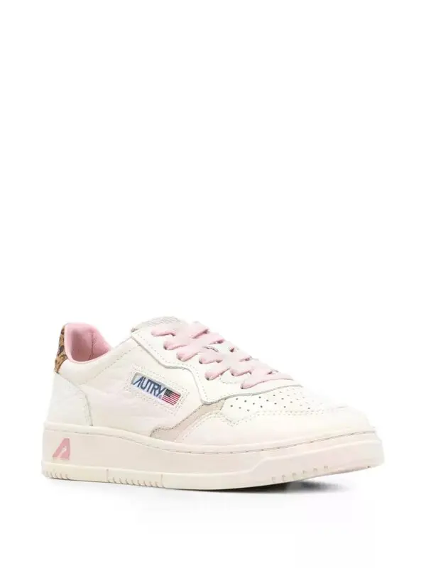 AUTRY Medalist Low Leopard-print Panelled Sneakers