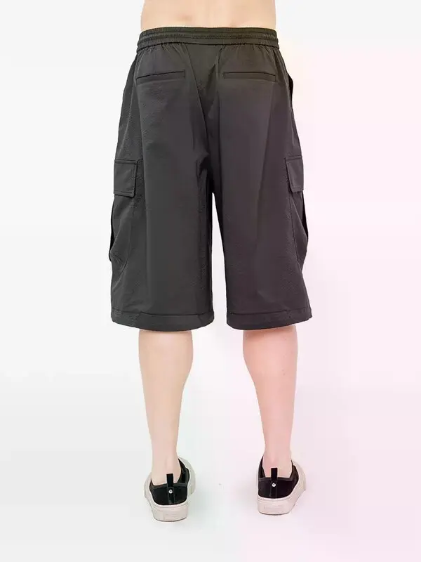 JUUN.J Textured Wide-leg Cargo Shorts