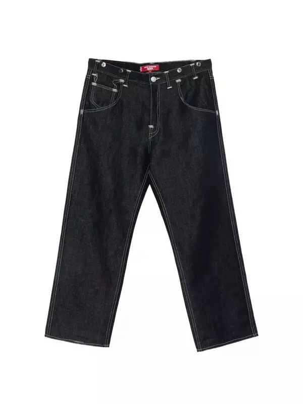 Junya Watanabe X Levi's Contrast-stitch Wide-leg Jeans - Blue