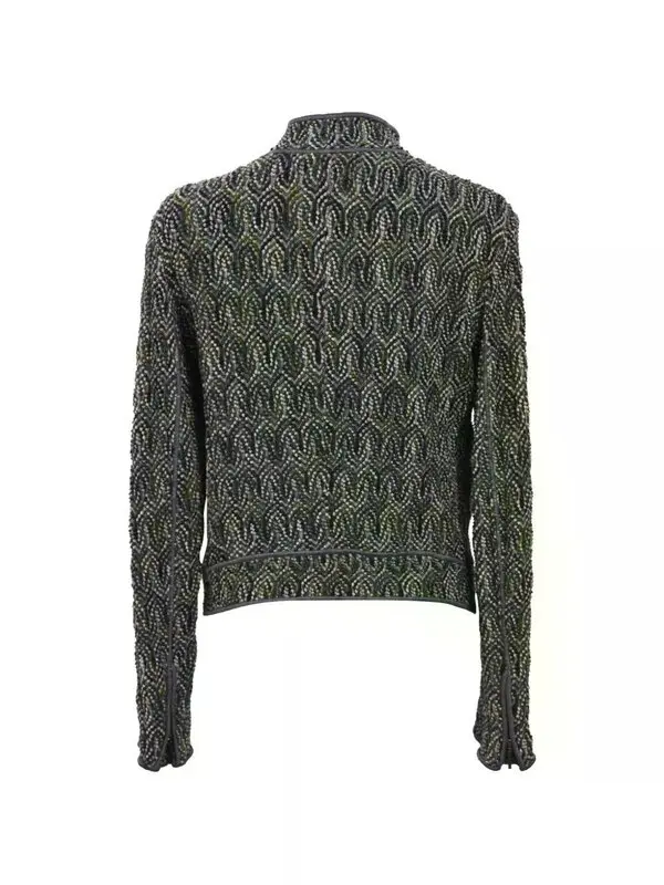 Missoni Zigzag Knit Overlap Jacket