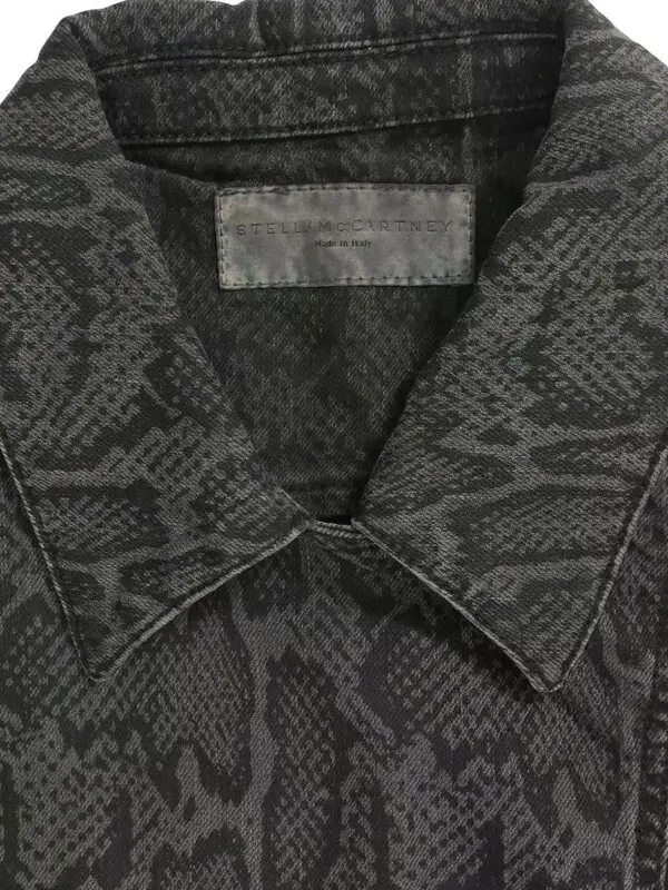 Stella McCartney Snake-print Denim Jacket