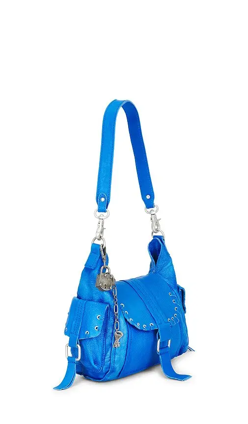 Free People Baby Leigh Shoulder Bag With Lock And Key Charm