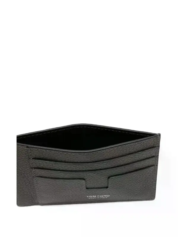 TOM FORD T-line Grained Leather Cardholder