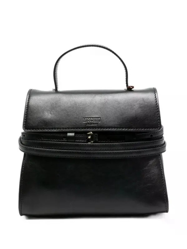 Moschino Small Tie Me Tote Bag - Black