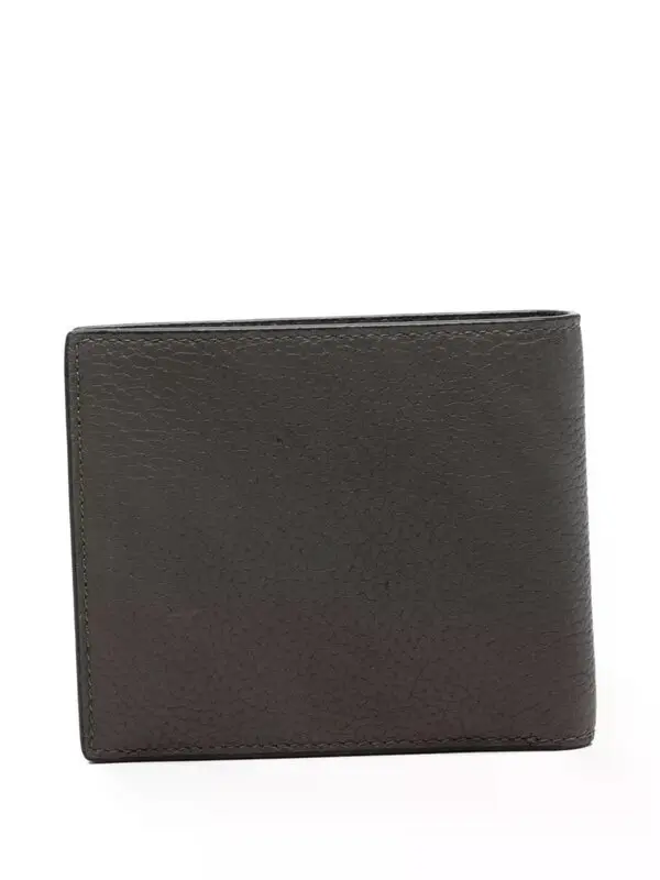 TOM FORD Logo-print Grained Leather Wallet - Grey