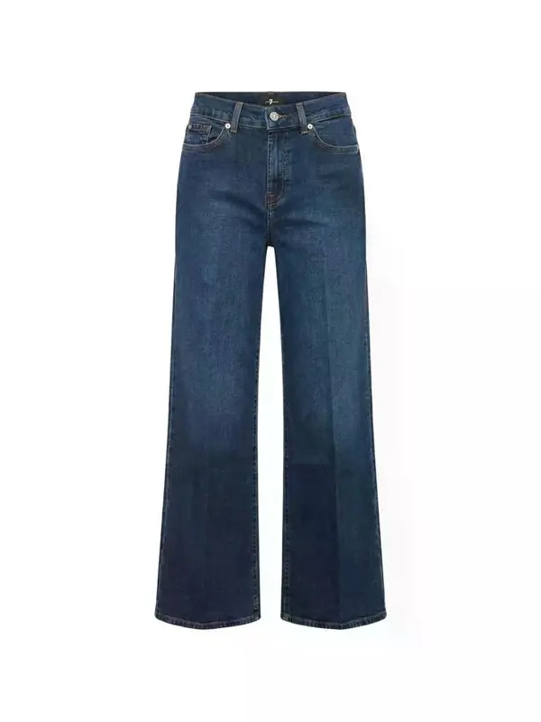 7 For All Mankind Button-fastening Straight-leg Jeans - Blue
