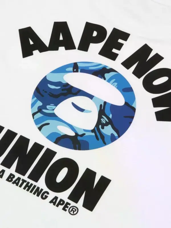AAPE BY *A BATHING APE Logo-patch Graphic-print T-shirt