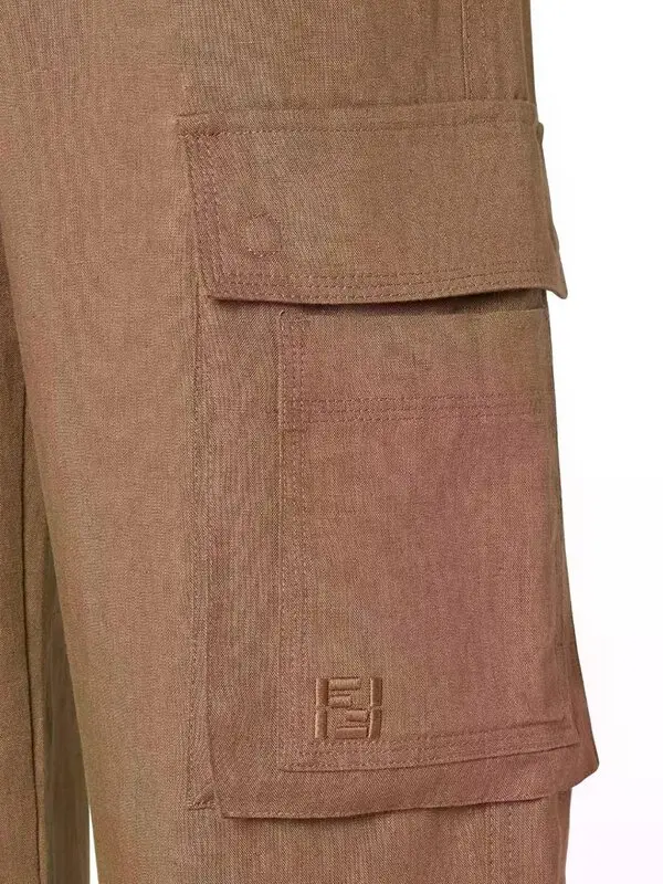 Fendi Linen Cargo Pants