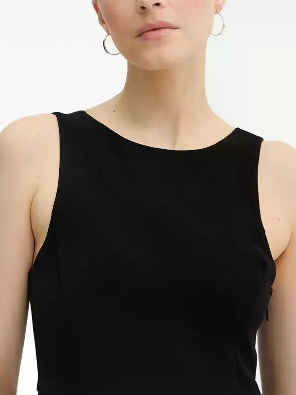 Armani Exchange Sleeveless Pleated Mini Dress