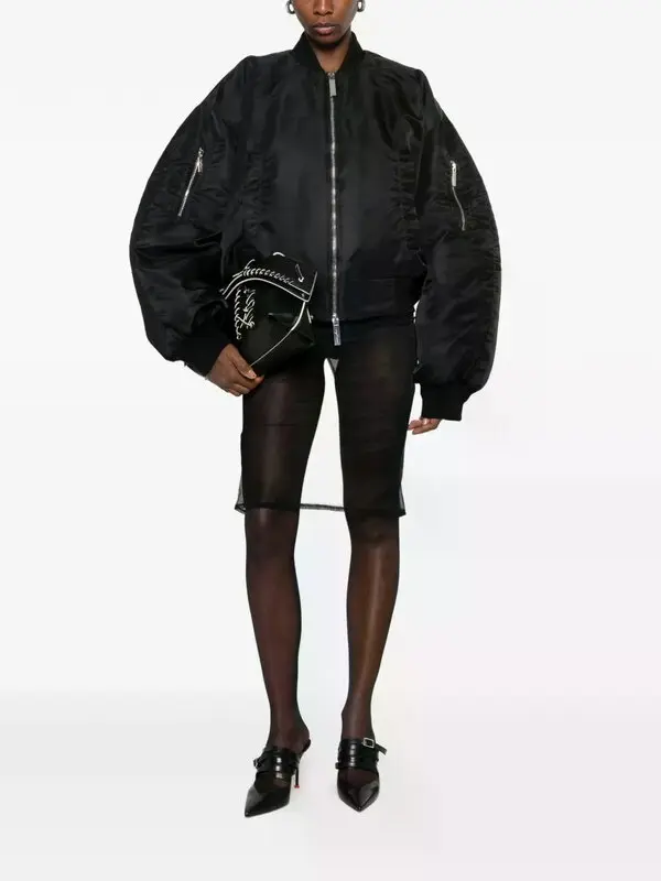 Matieres Fecales Zip-up Bomber Jacket - Black