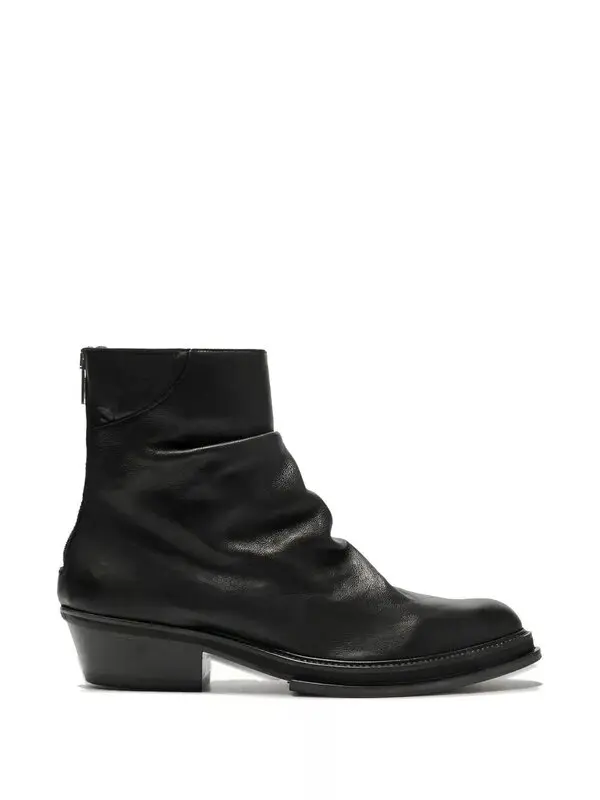 424 Ruched Zip-up Boots