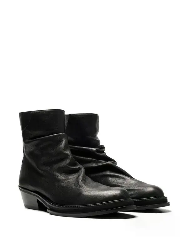 424 Ruched Zip-up Boots