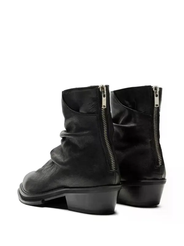 424 Ruched Zip-up Boots