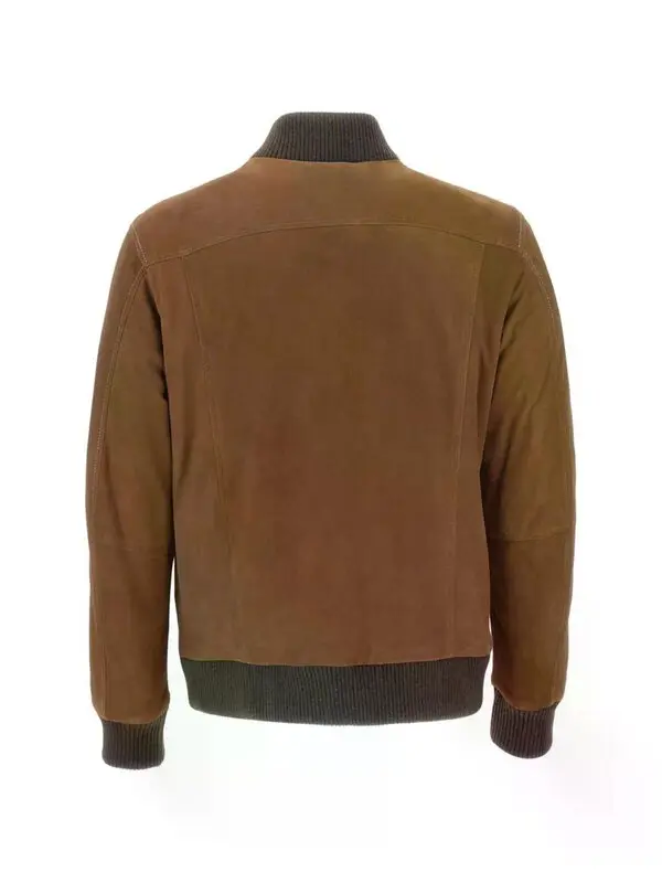 VOLFAGLI FIRENZE Libertà Camoscio Bomber Leather Jacket