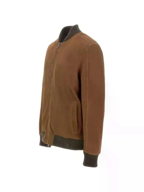 VOLFAGLI FIRENZE Libertà Camoscio Bomber Leather Jacket