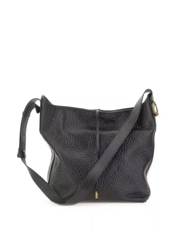 GIANNI CHIARINI Carla Grained Leather Shoulder Bag - Black