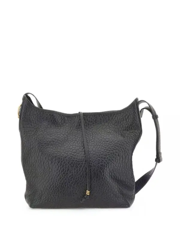 GIANNI CHIARINI Carla Grained Leather Shoulder Bag - Black