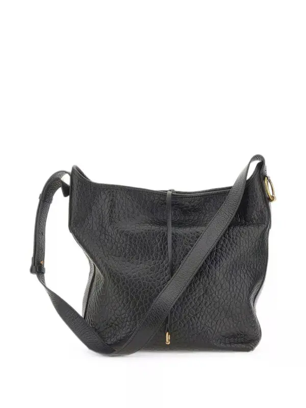 GIANNI CHIARINI Carla Grained Leather Shoulder Bag - Black