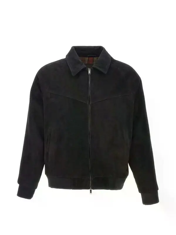 VOLFAGLI FIRENZE Pantheon Buccio Suede Bomber Jacket
