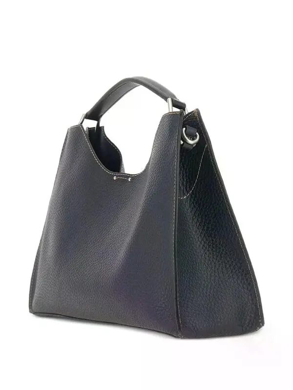 GIANNI CHIARINI Hammered Leather Tote Bag - Blue