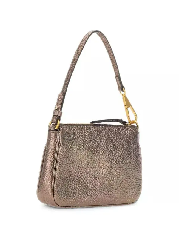 GIANNI CHIARINI Brooke Maxi Grain Leather Shoulder Bag - Pink