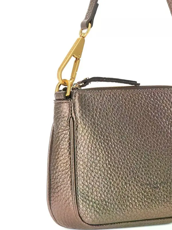GIANNI CHIARINI Brooke Maxi Grain Leather Shoulder Bag - Pink