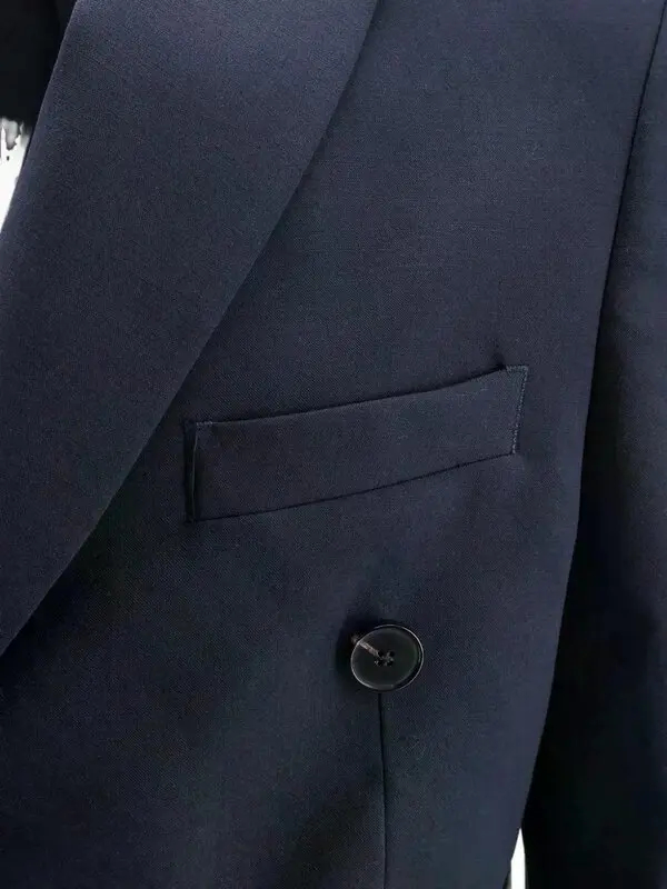 AMARANTO Double-breasted Peak-lapel Blazer