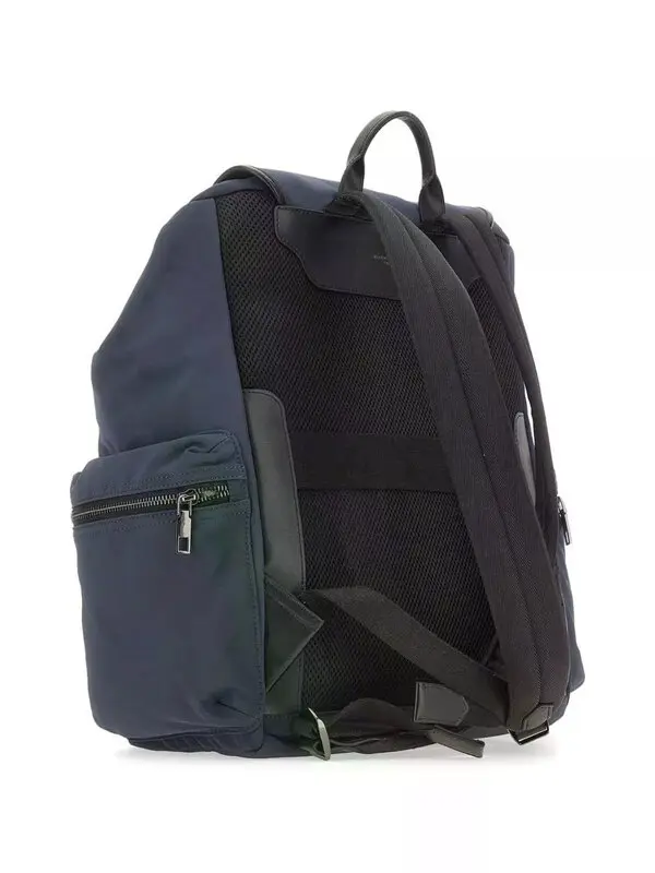 GIANNI CHIARINI Oslo Leather-trimmed Backpack - Blue